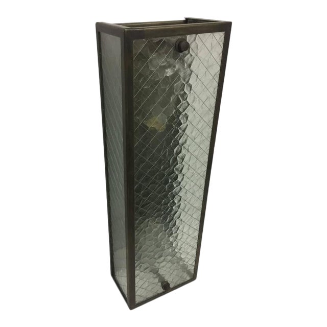 Rectangular Caged Wall Sconce | Chairish
