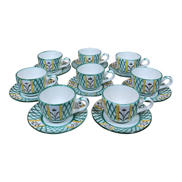 Vintage Gmundner Keramik “Hunter’s Delight” Coffee Cups & Saucers Set ...