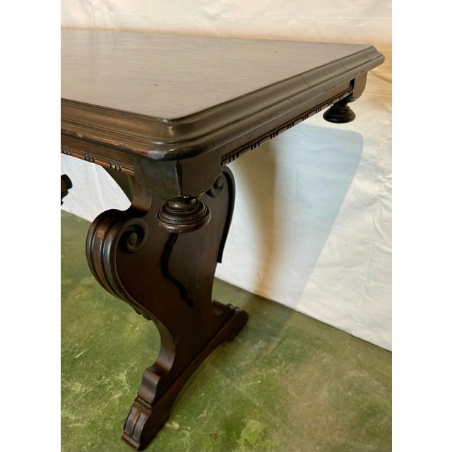 19th Century Gothic Sofa Table / Console Table | Chairish