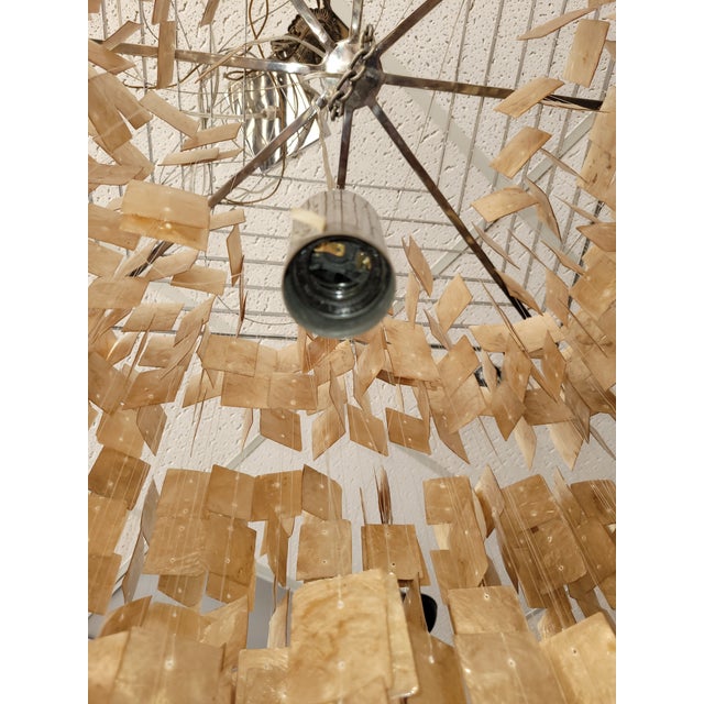 Vintage Capiz Shell Chandelier | Chairish