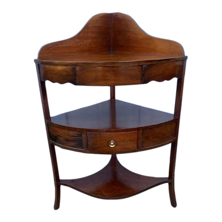 Fallon and Hellen George III Quality Mahogany Bow Fronted Corner Side ...