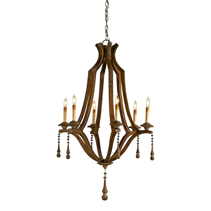 2000s Currey & Company Simplicity Chandelier | Chairish