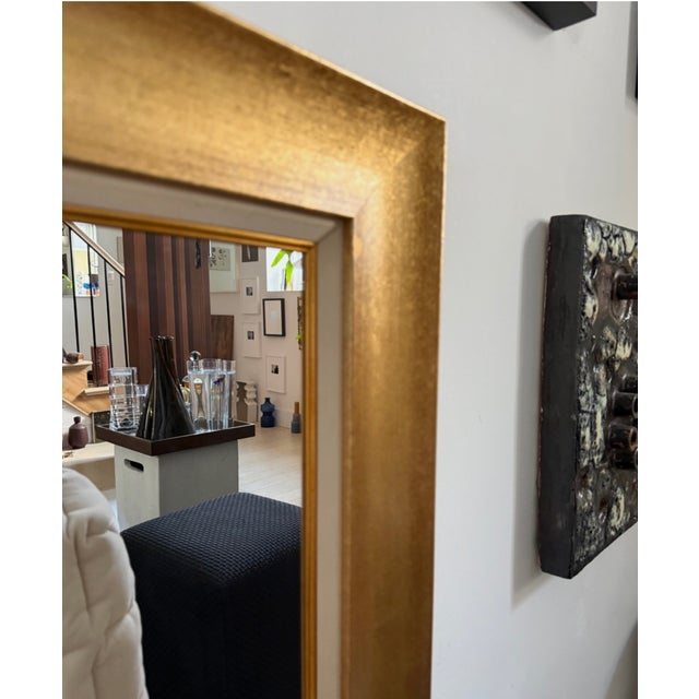 Circa 1990 Custom Traditional Gilt Wood and Linen Art Frame Repurposed ...