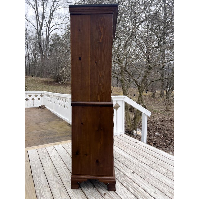 Late 20th Century 12 Drawer Tall Chest on Chest New England Style Pine ...