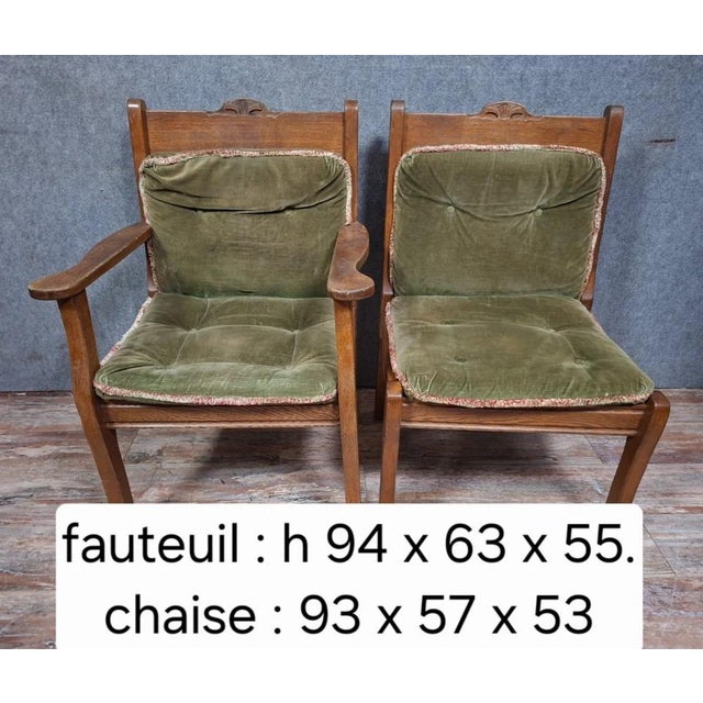 Modernist Scandinavian Armchairs in Oak, 1960s | Chairish