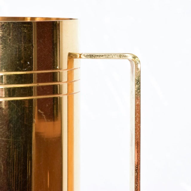 1960s Tommi Parzinger Dorlyn Silversmiths Modernist Pitcher 24k Gold ...