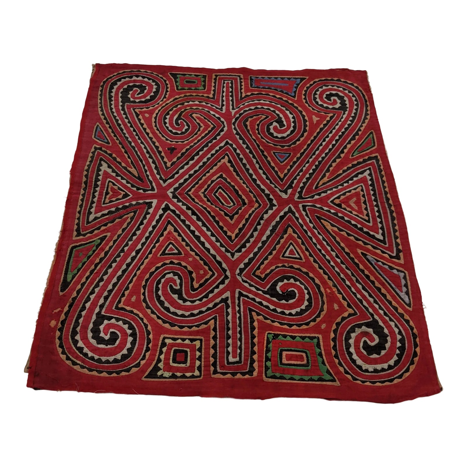 Vintage Spanish Red Mola Cloth | Chairish