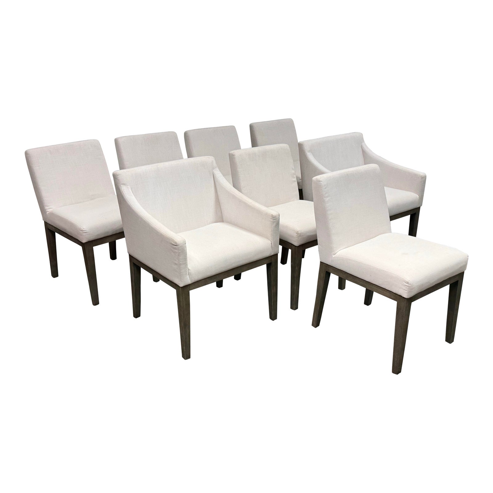 Restoration Hardware Morgan Dining Chairs, Set of Eight | Chairish