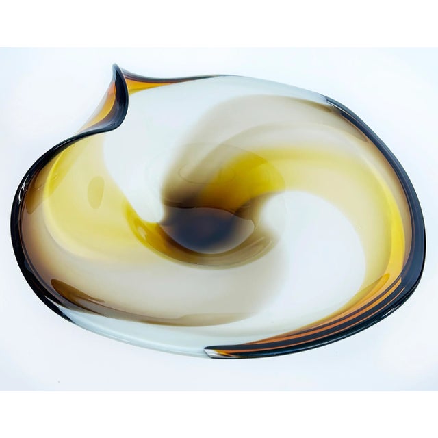 2006 Art Glass Centerpiece Bowl by John Nicholson Signed on Base, “The ...