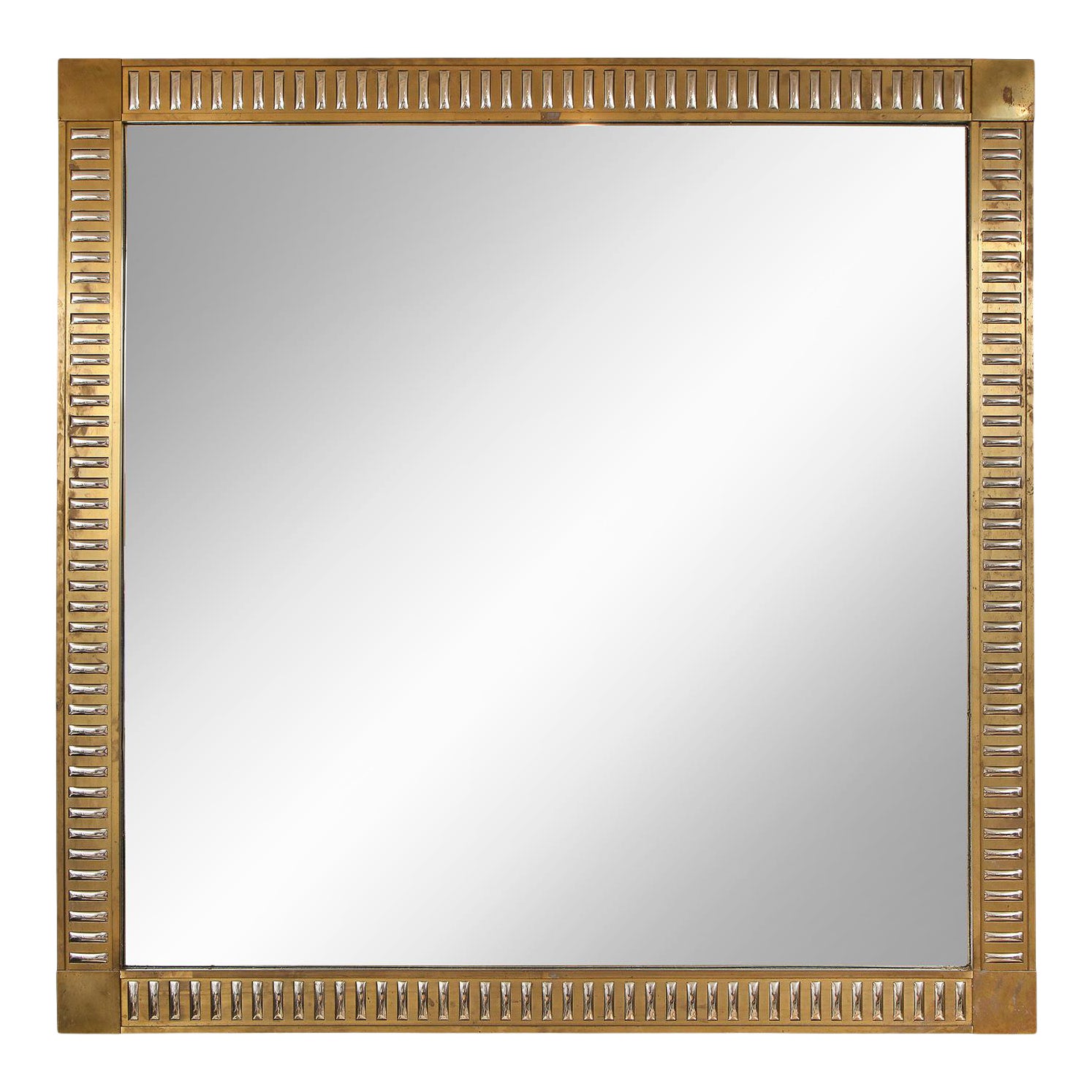 Rectangular Bronze Mirror With Mirrored Inserts in the Neoclassic ...