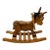 Mid 20th Century Vintage Hand Made Wood Carved Rocking Donkey | Chairish