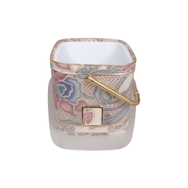 Terri Roese “Cymbaline Cameo” Ice Bucket & Glasses, 5pcs | Chairish