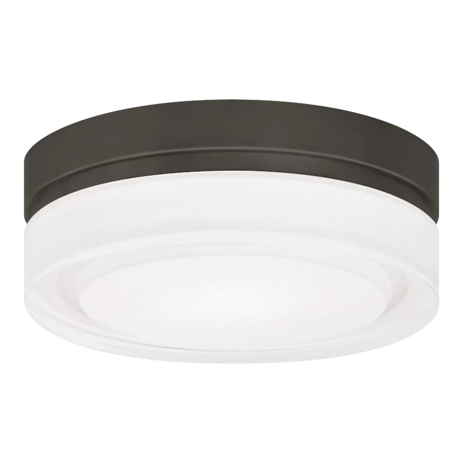 Visual Comfort Modern Cirque Small Flush Mount LED Antique Bronze ...