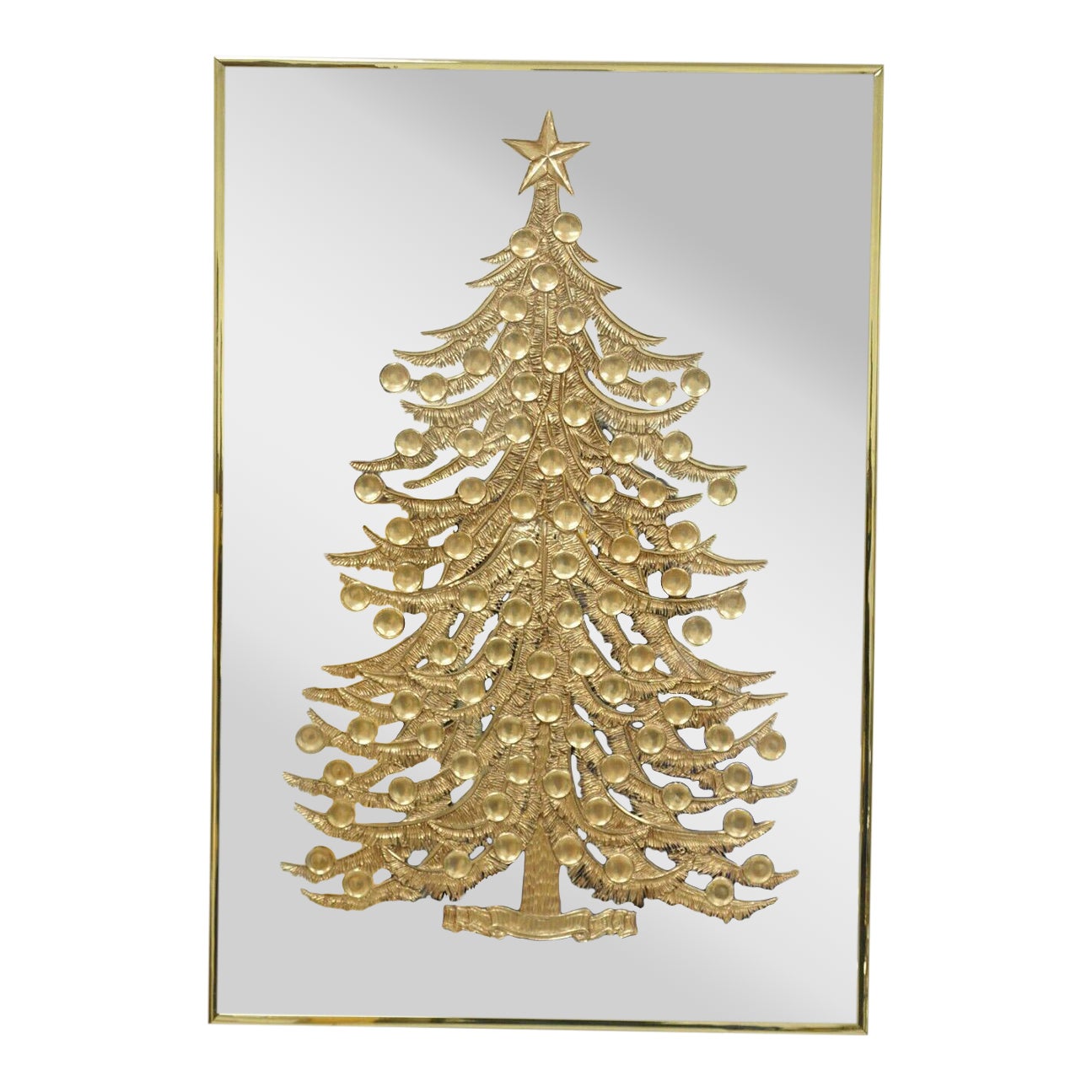 Mid Century Modern Sharon Art Reliable Mfg Wall Art Mirror Gold ...