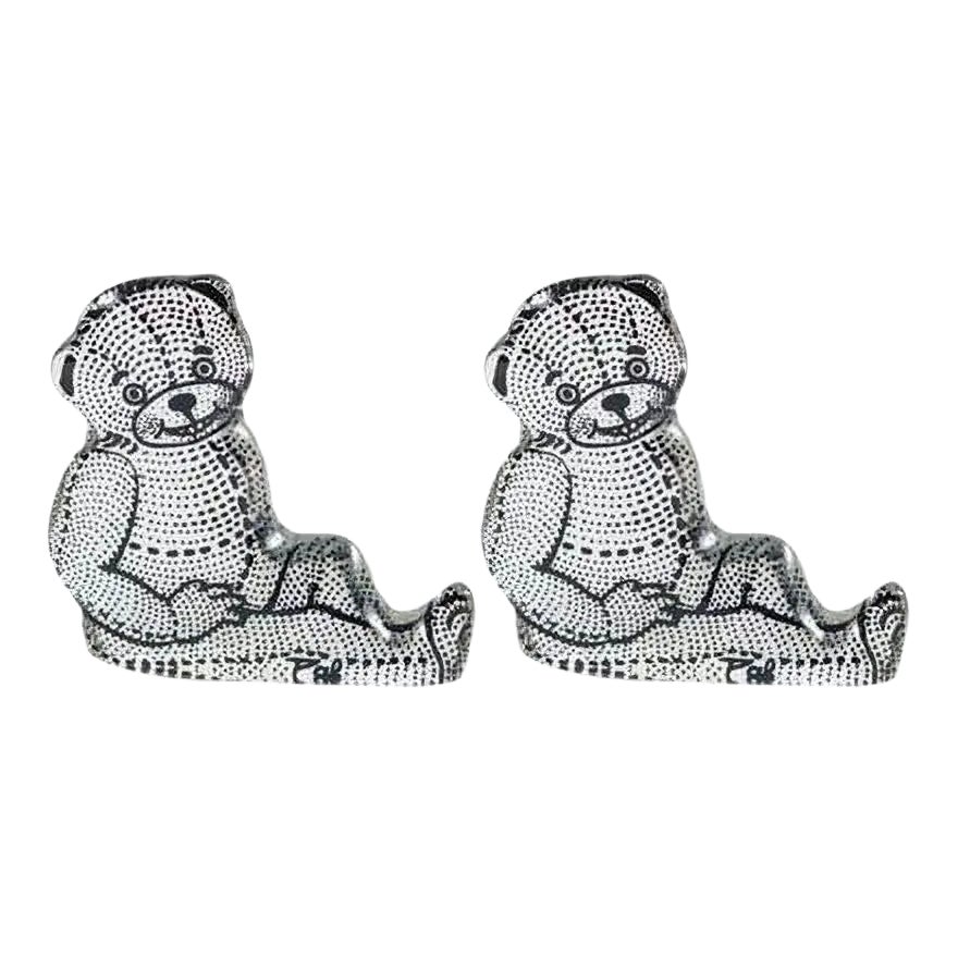 Acrylic Glass Teddy Bears by Abraham Palatnik, 1960s, Set of 2 | Chairish