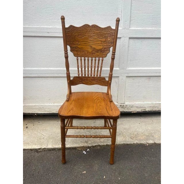 Late 20th Century Set of Four Vintage French Country Style Pressed Back ...