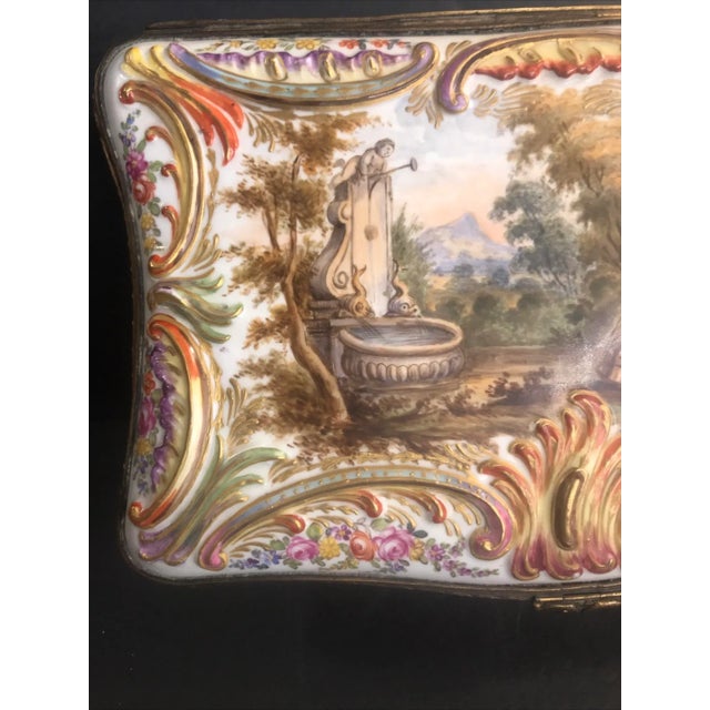 Antique Porcelain Jewelry Box Casket, Edmé Samson. France, Circa 1860 ...