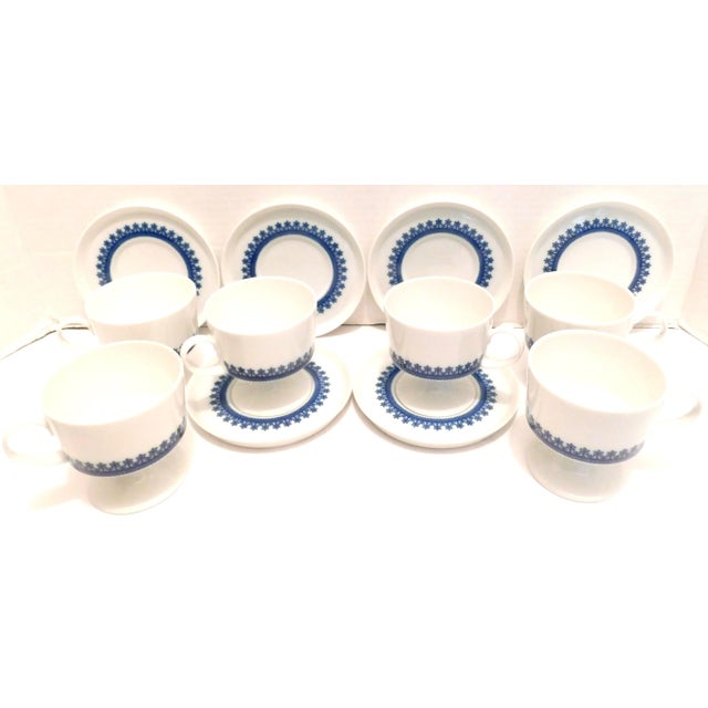 Rosenthal Germany Blue and White Diadem Demitasse Espresso Cup Saucer ...