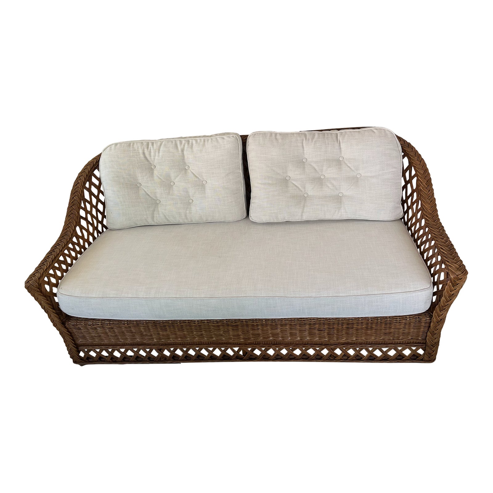Wicker Sofa From Mainly Baskets | Chairish