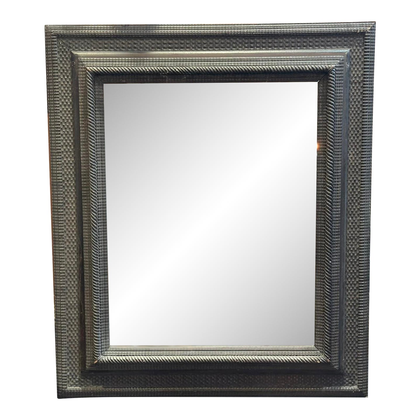 Elegant Flemish Style Ebony Finished Frame With New Mirror | Chairish