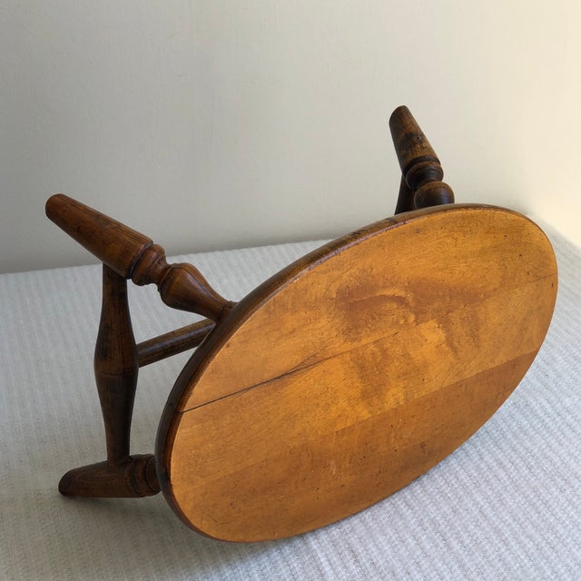 Antique Windsor Style Footstool | Chairish