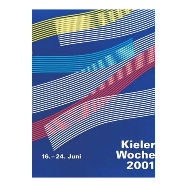 Kiel Week Kieler Woche 2001 Poster | Chairish