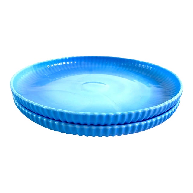 1950s Mid Century Reffla Fluted Dinner Plates Set of 2 Arthur Percy ...