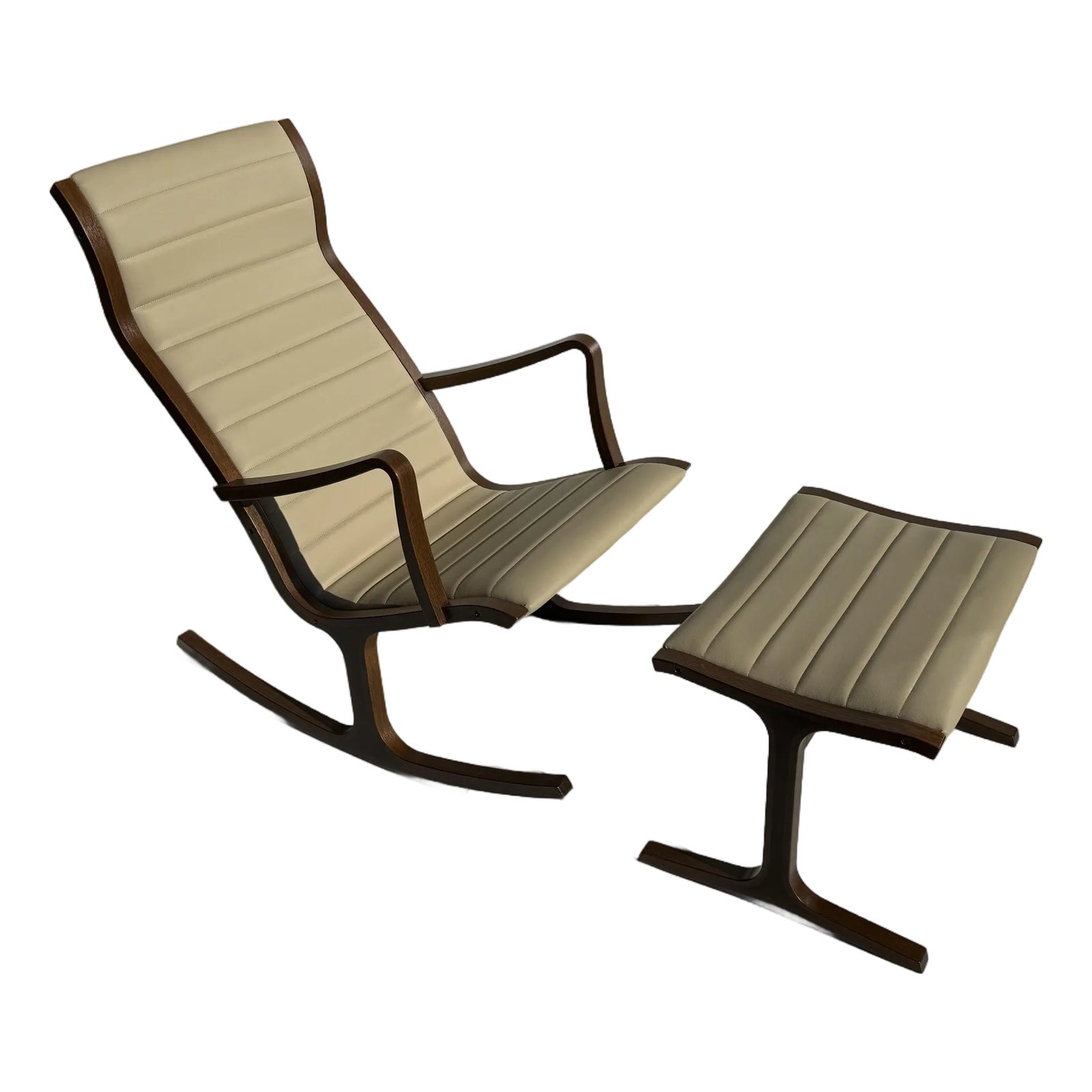 Late 20th Century Heron Rockin Chair by Tendo Mokko | Chairish