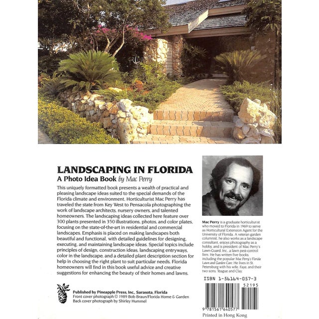 "Landscaping in Florida: A Photo Idea Book" 1989 Perry, Mac | Chairish