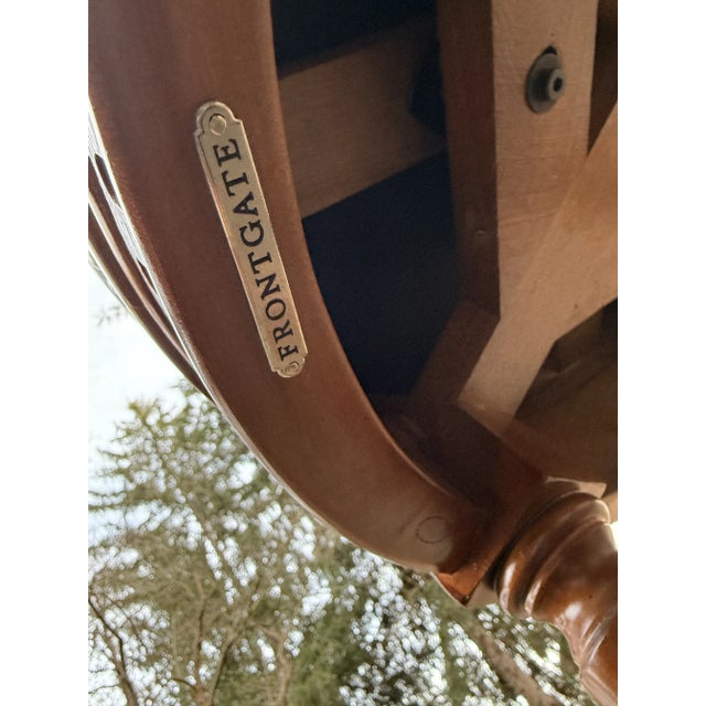 Frontgate “Manchester” Regency Style Swivel Barstools | Chairish