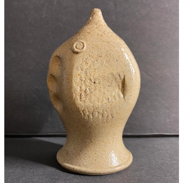 Mark Hewitt Pottery Fish Figure | Chairish