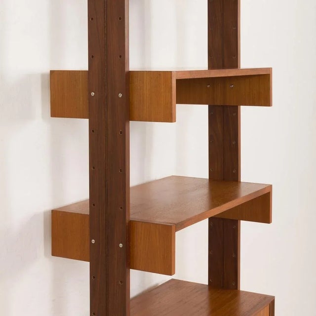 1970s teak wall unit store