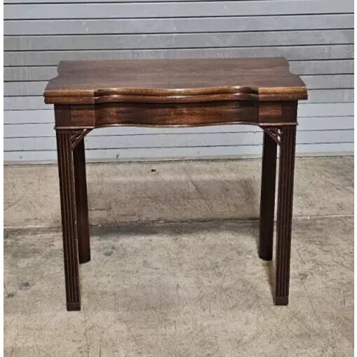 George II Style Mahogany Chinese Chippendale Game Table Gate Leg Table ...