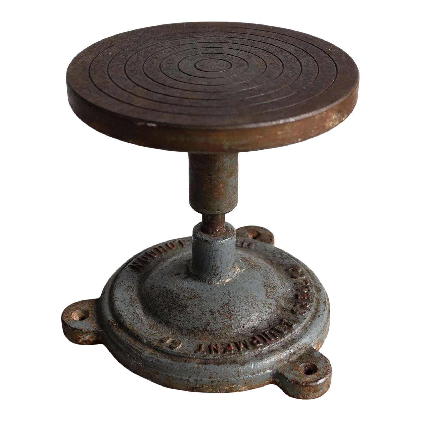 Antique Cast Iron Pottery Banding Wheel by Potters Equipment Co. London ...