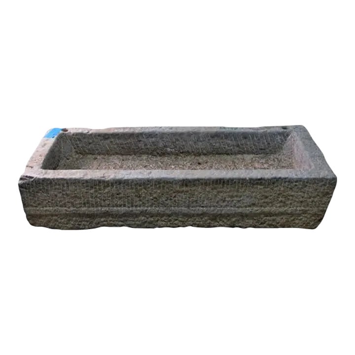 50" Inch Long Hand Chiseled Stone Trough 37 | Chairish