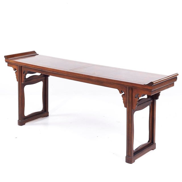 Baker Hollywood Regency Chinoiserie Altar Console Table | Chairish