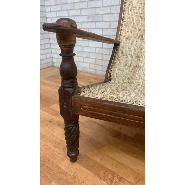 Late 19th Century Antique Woven Back British Colonial Plantation Tea ...