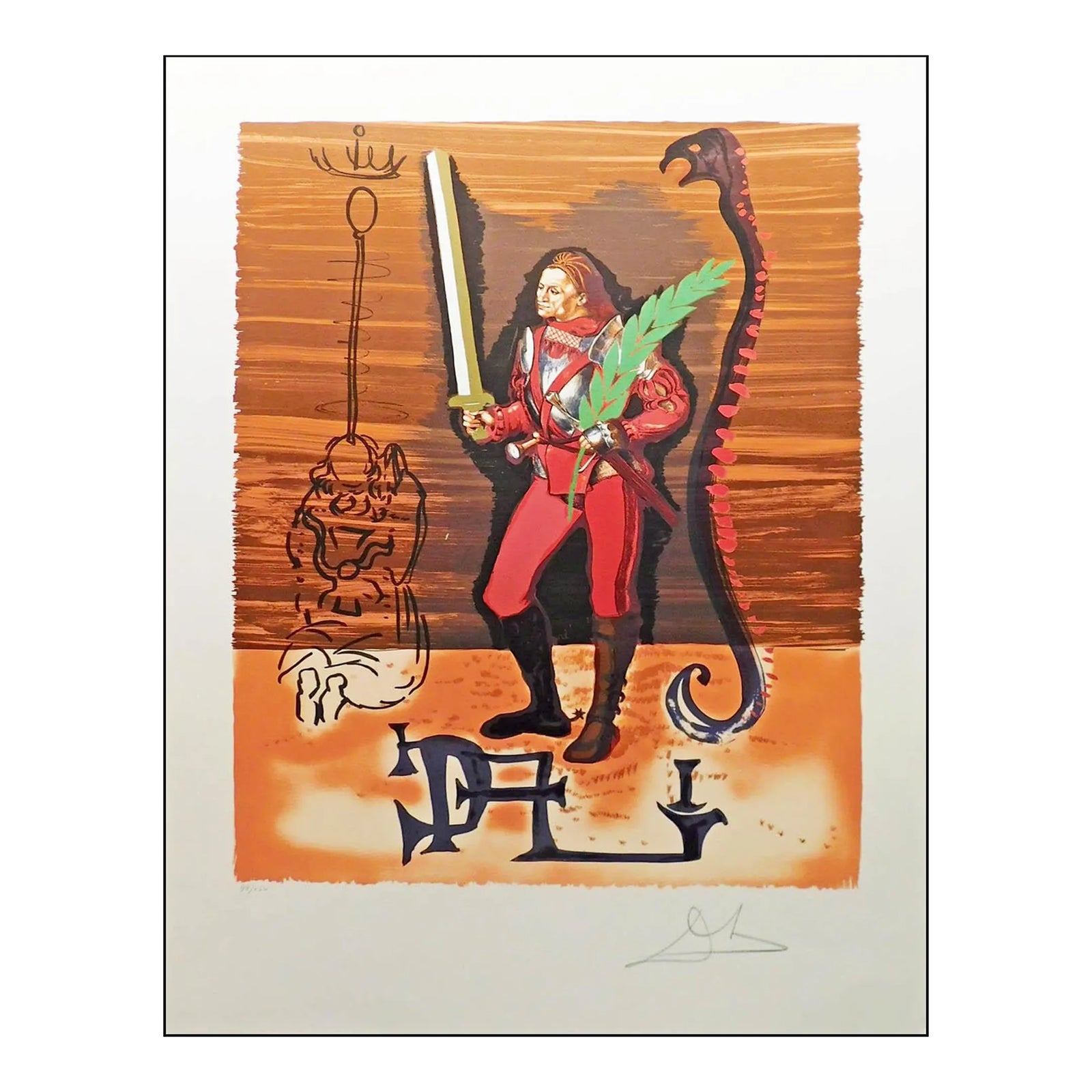 Salvador Dali "Christopher Columbus" Hand Signed Authentic Artwork ...