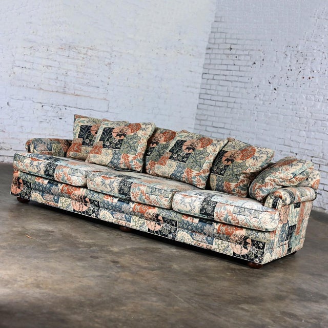 Late 20th Century Modern Henredon Sofa With Down Pillow Back Cushions ...