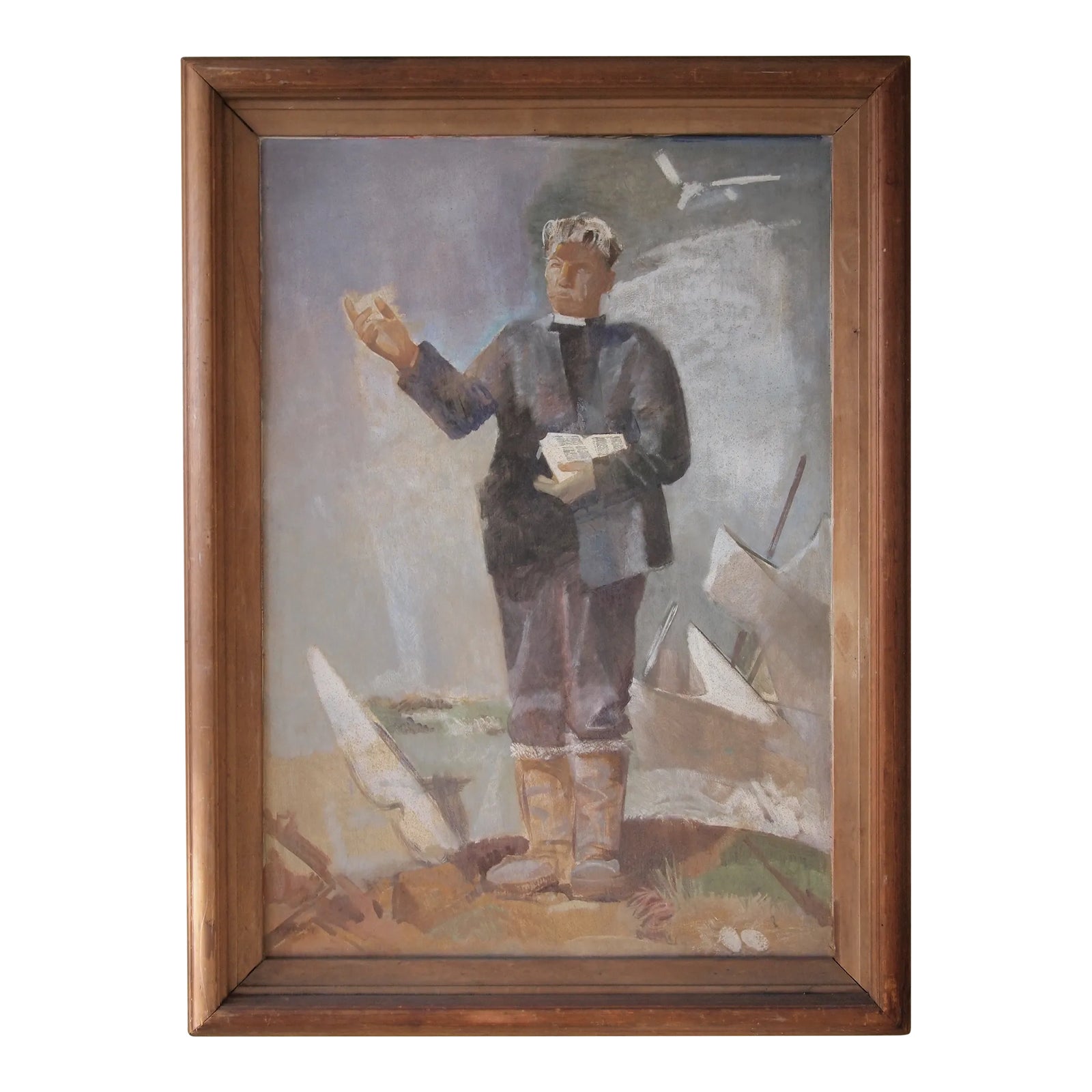Original 1957 George Matthews Harding Portrait Painting Oil Painting of ...