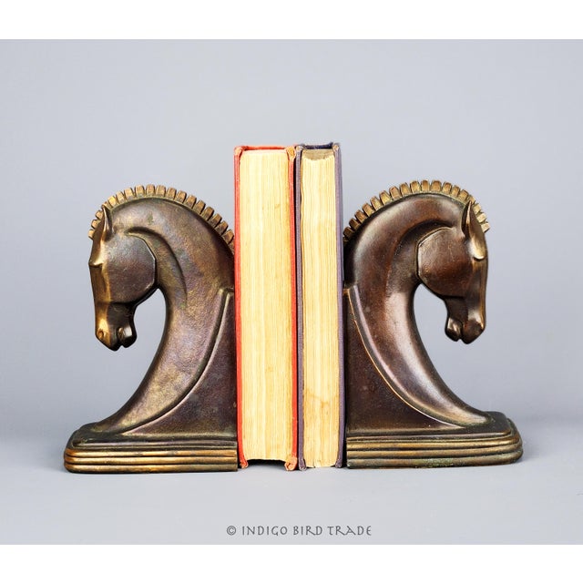 1930s Vintage Art Deco Ray Dodge Bronze Trojan Horse Bookends- a Pair ...