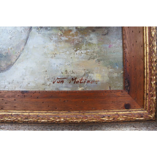 Still Life Floral Oil Painting by Van Matino Flower Bouquet in Vase ...