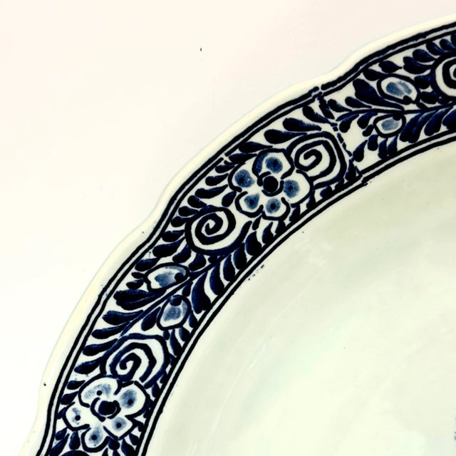 Mid 20th Century Hand Painted Royal Sphinx Maastricht Delft Platter ...