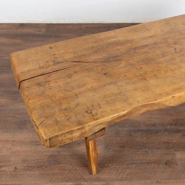 Rustic Coffee Table on Peg Legs, Hungary Circa 1890 | Chairish