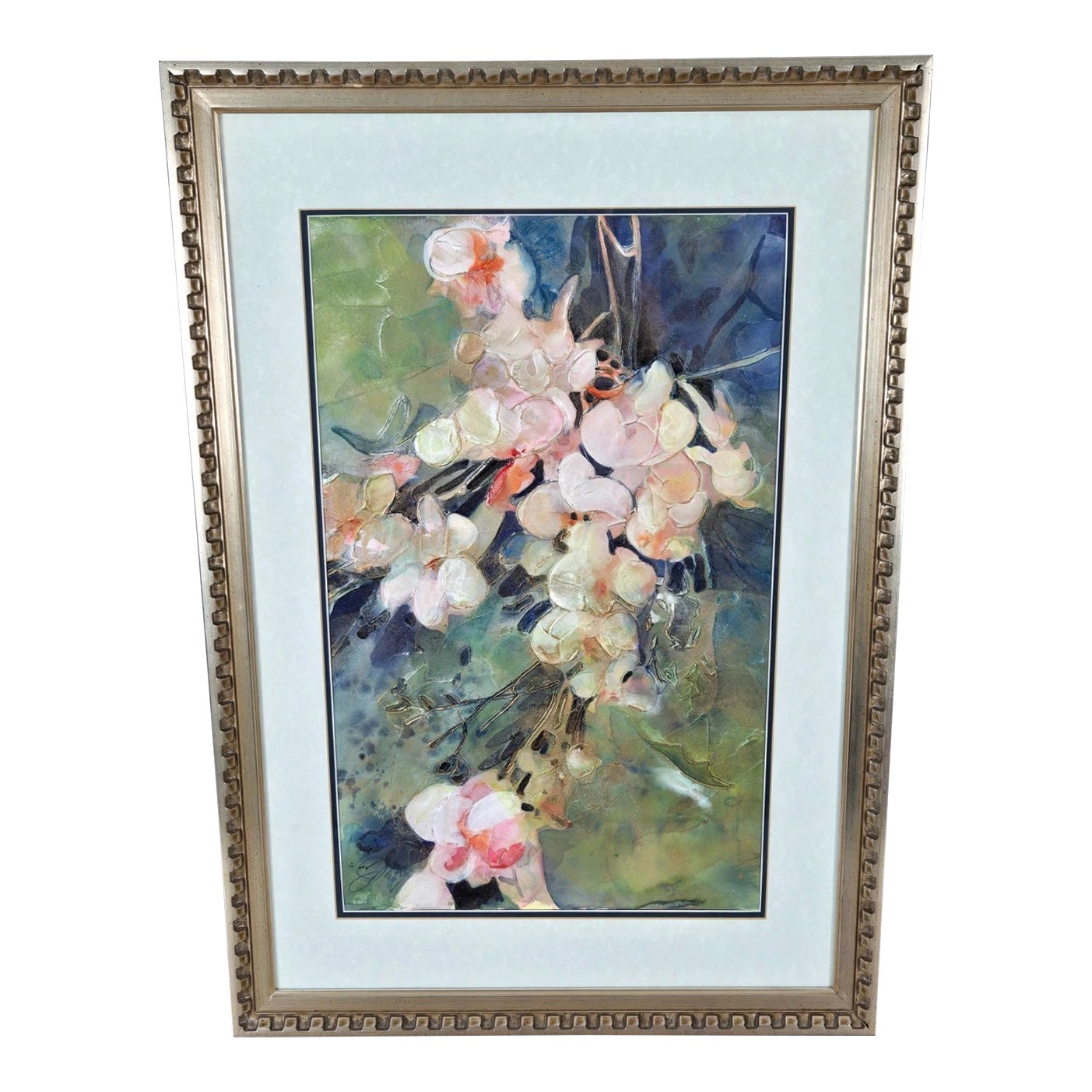 Julie Manfredi Original Floral Still Life Acrylic Painting, Framed ...