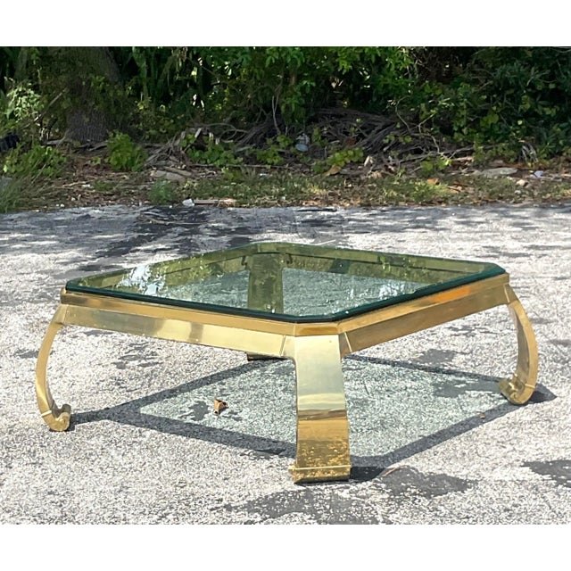 Late 20th Century Vintage Boho Bass Ming Dining Table After Mastercraft ...