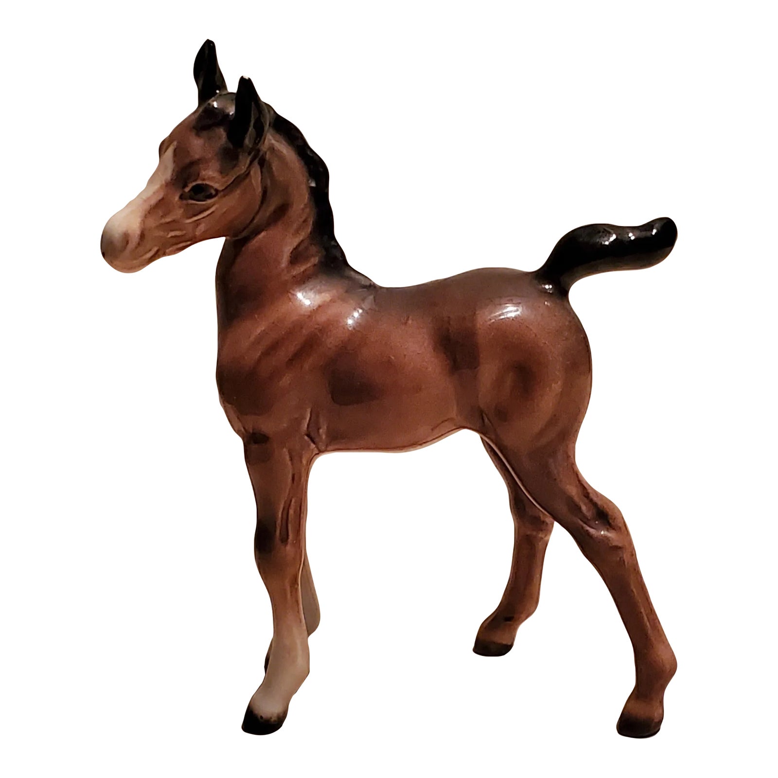 Vintage Beswick Porcelain Colt / Fillies Figurine | Chairish