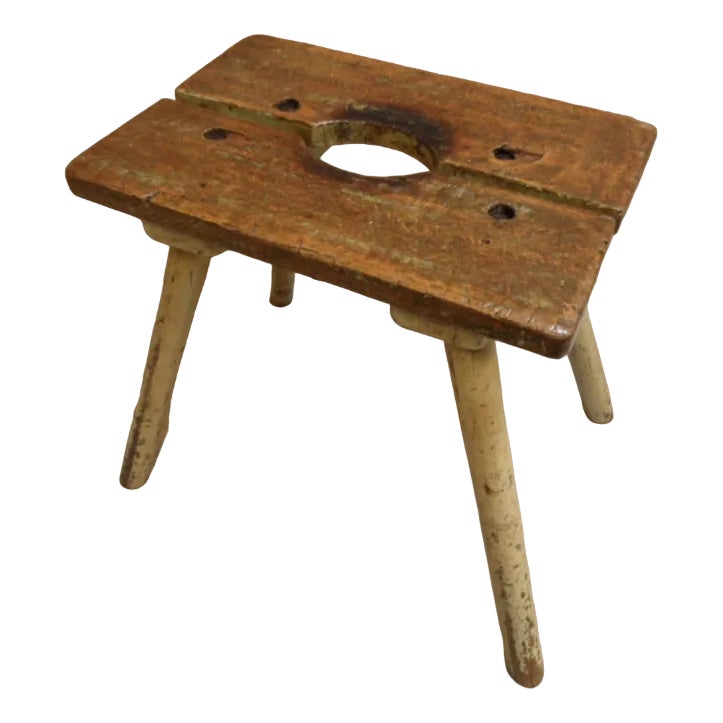 Vintage Milk Stool, 1950s | Chairish