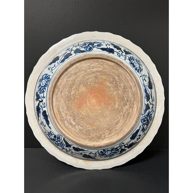 Mid 20th Century Chinese Art Blue and White Porcelain Charger/Plate ...