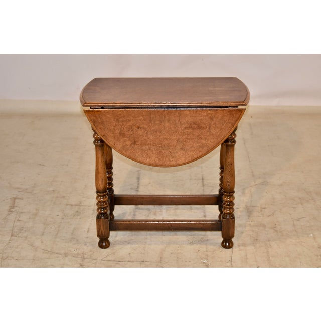 Late 19th Century Drop Leaf Side Table | Chairish